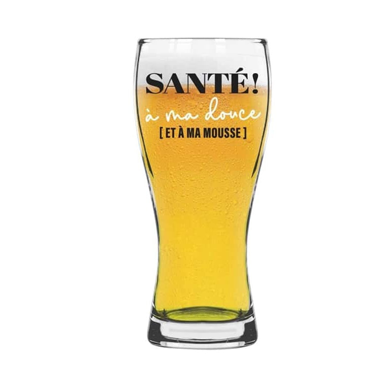 Verre Bi re 710 Ml Sant Ma Douce et Ma Mousse Lecompte verre-bi-re-710-ml-sant-ma-douce-et-ma-mousse-lecompte