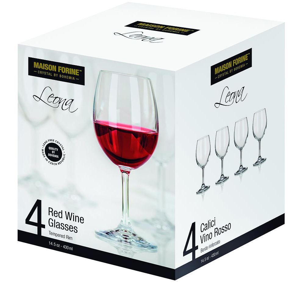 Coupe à vin rouge 430ml Leona C. (paquet de 4) – Lecompte maison et ...