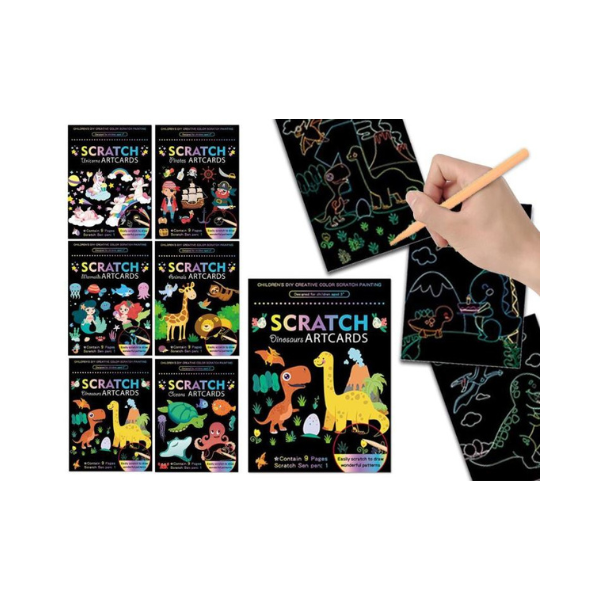 Scratch dessin à gratter 9 pages (3 ans et +) – Lecompte maison et ...