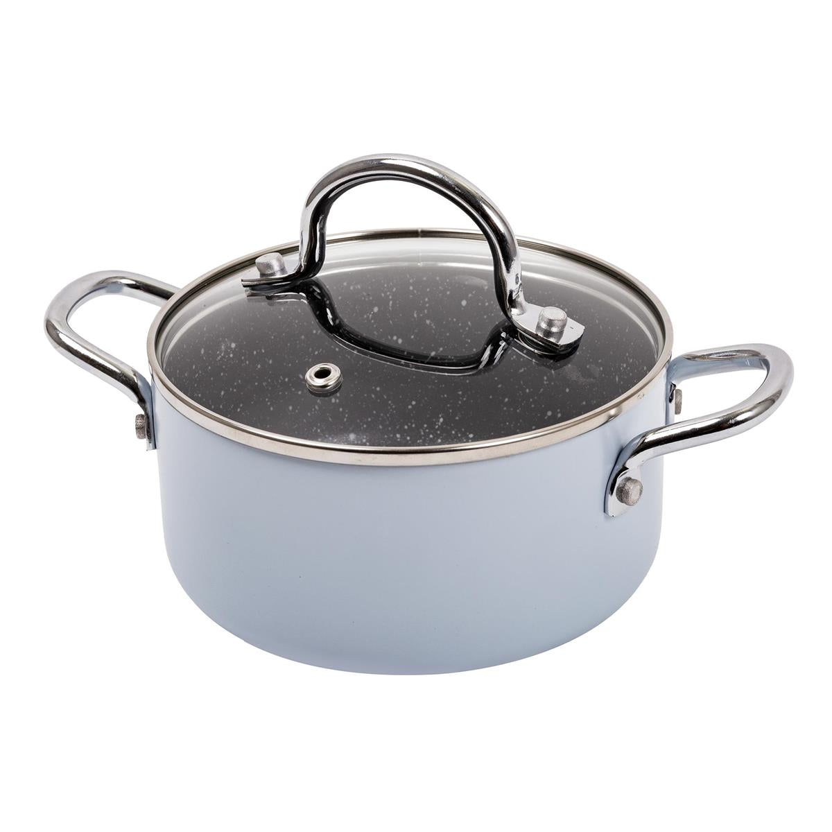 Chaudron antiadhésif avec couvercle en verre 1 L – Lecompte maison et ...