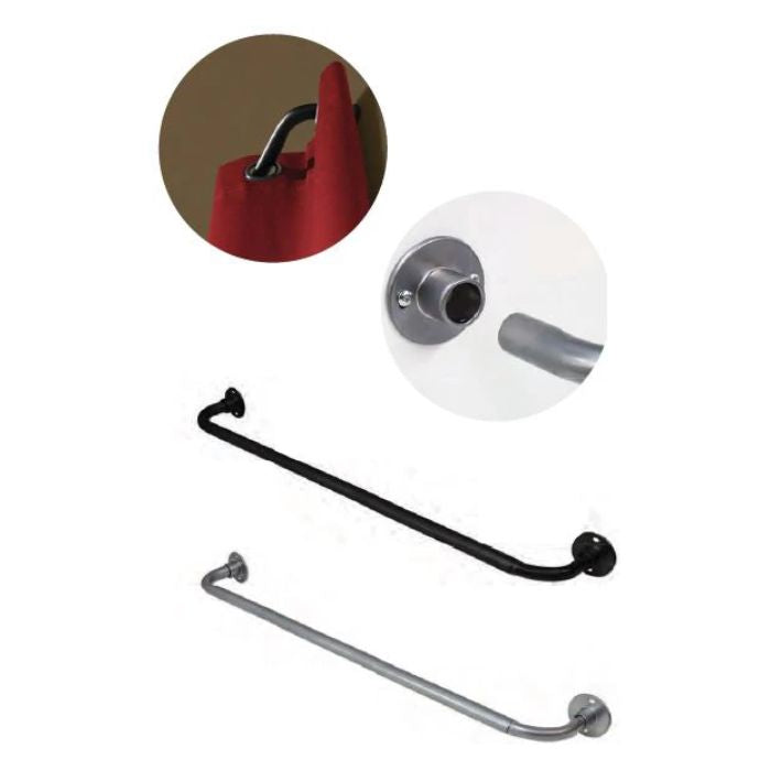 Tringle à rideau coupe-lumière noir – Lecompte maison et style de vie