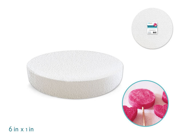 Disque en styromousse 6 po x 1 po – Lecompte maison et style de vie