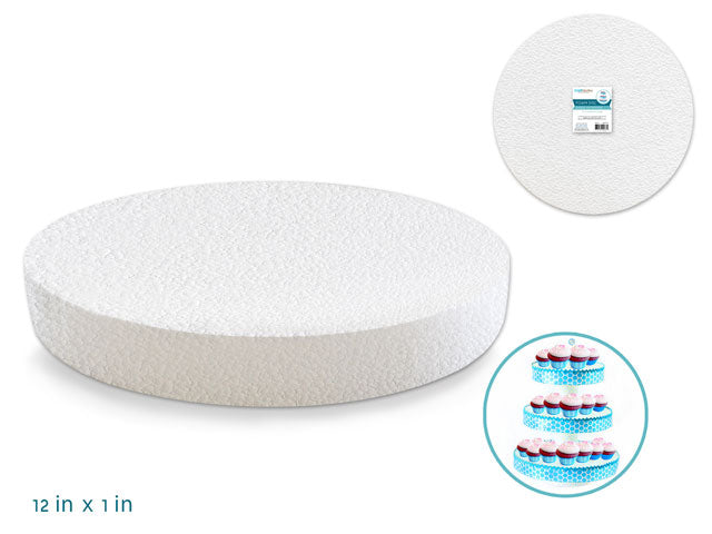 Disque en styromousse 12 po x 1 po – Lecompte maison et style de vie
