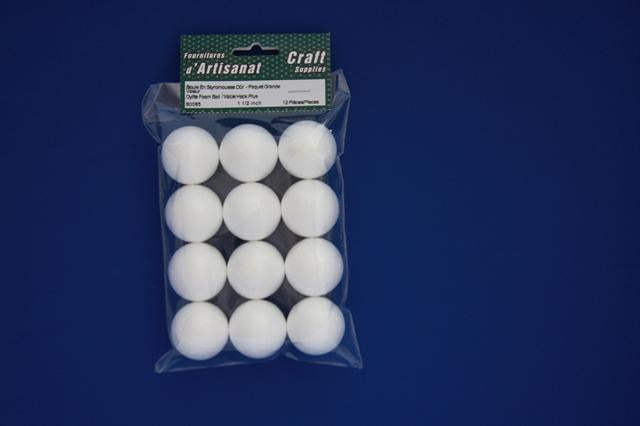Boule en styromousse 1,5 po (paquet de 12) – Lecompte maison et style ...