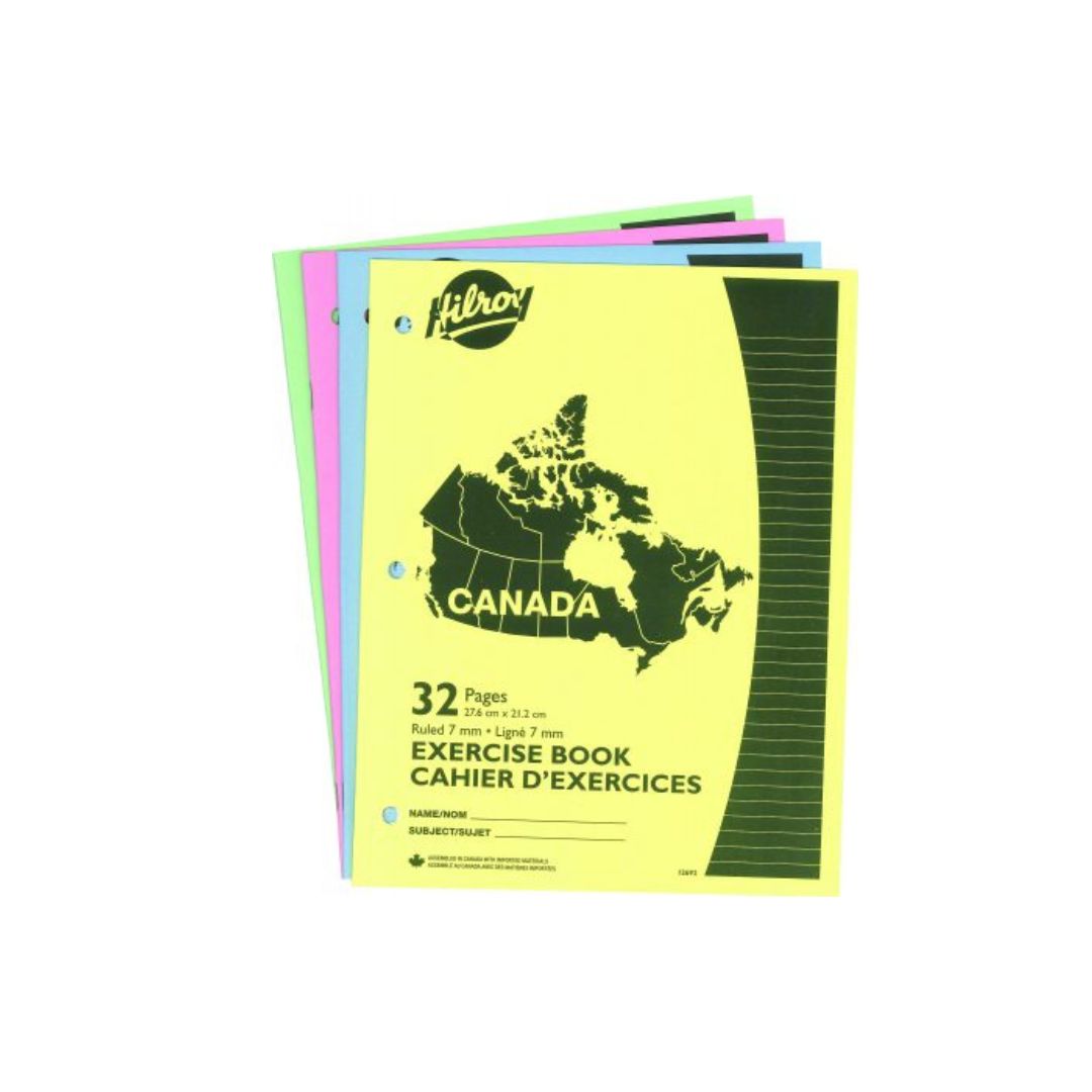 Cahier Canada ligné 32 pages Hilroy (paquet de 4) – Lecompte maison et ...