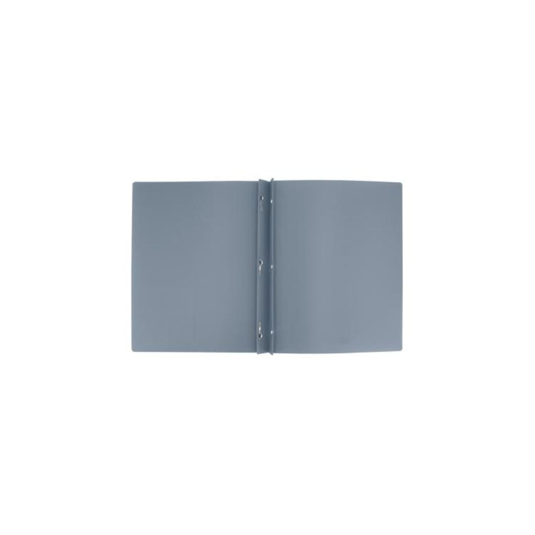 Duo-tang en plastique opaque gris – Lecompte maison et style de vie