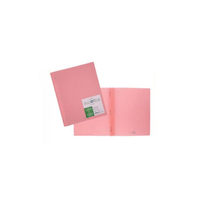 Duo-tang en plastique opaque rose – Lecompte maison et style de vie