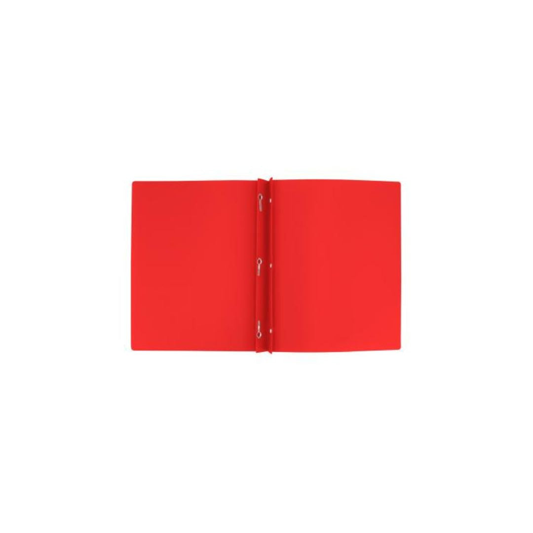 Duo-tang en plastique opaque rouge – Lecompte maison et style de vie