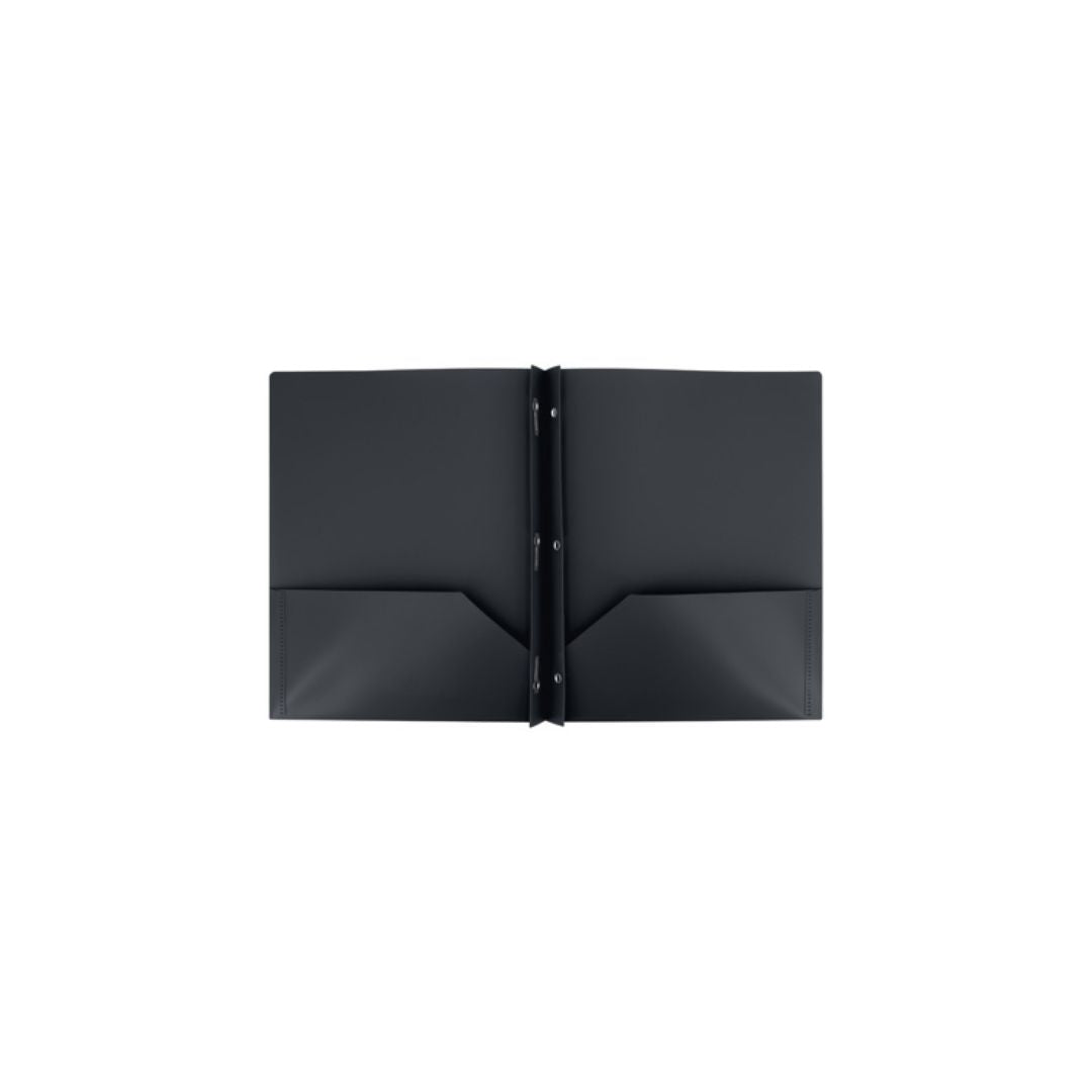 Duo-tang en plastique opaque avec pochettes noir – Lecompte maison et ...