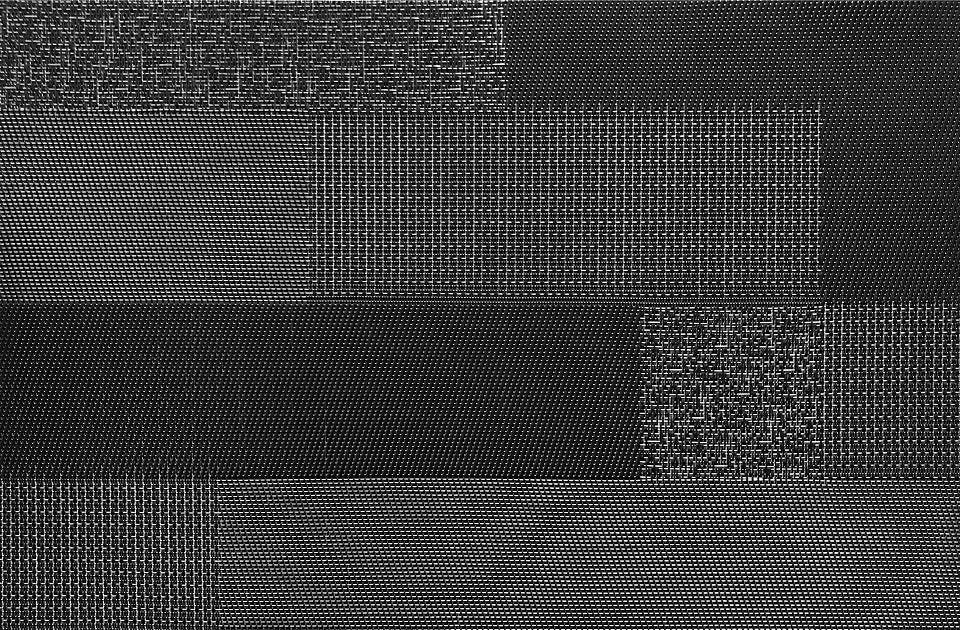 Napperon en textilène motif noir – Lecompte maison et style de vie