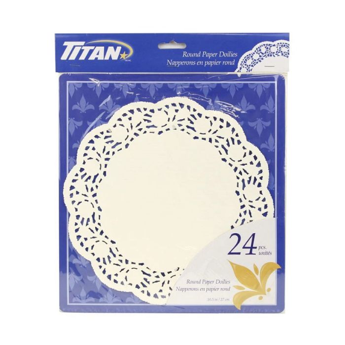 Napperon 10.5 po rond en papier (paquet de 24) – Lecompte maison et ...