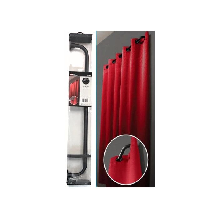 Tringle à rideau coupe-lumière extensible noir – Lecompte maison et ...