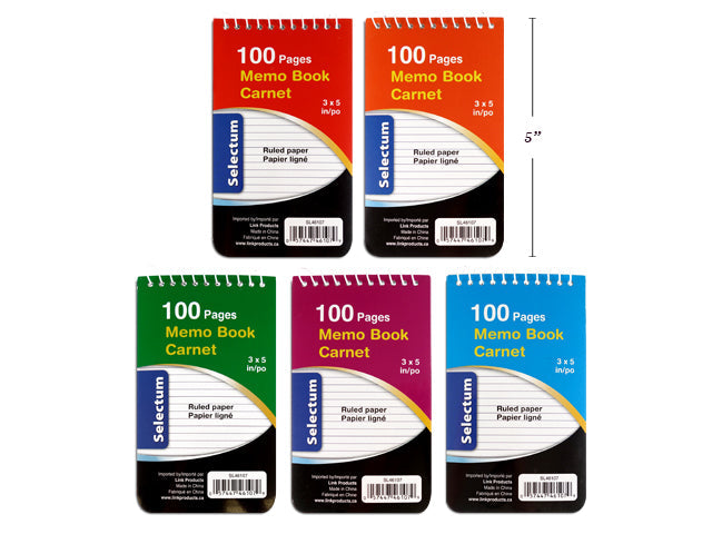 Calepin 3 po x 5 po 100 pages lignées – Lecompte maison et style de vie