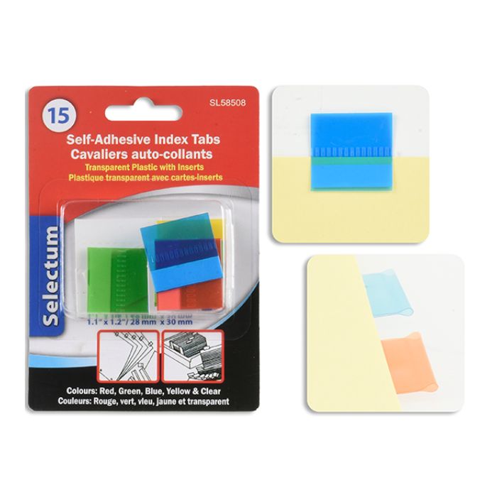 Onglet autocollant 28 mm x 30 mm (paquet de 15) – Lecompte maison et ...