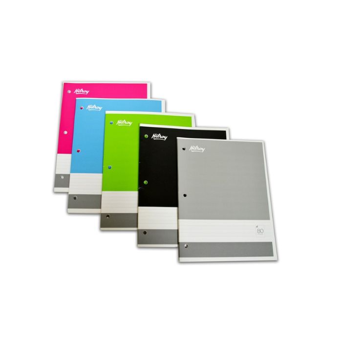Cahier de notes perforé 8,5 po x 11 po 80 pages (40 feuilles) Hilroy ...