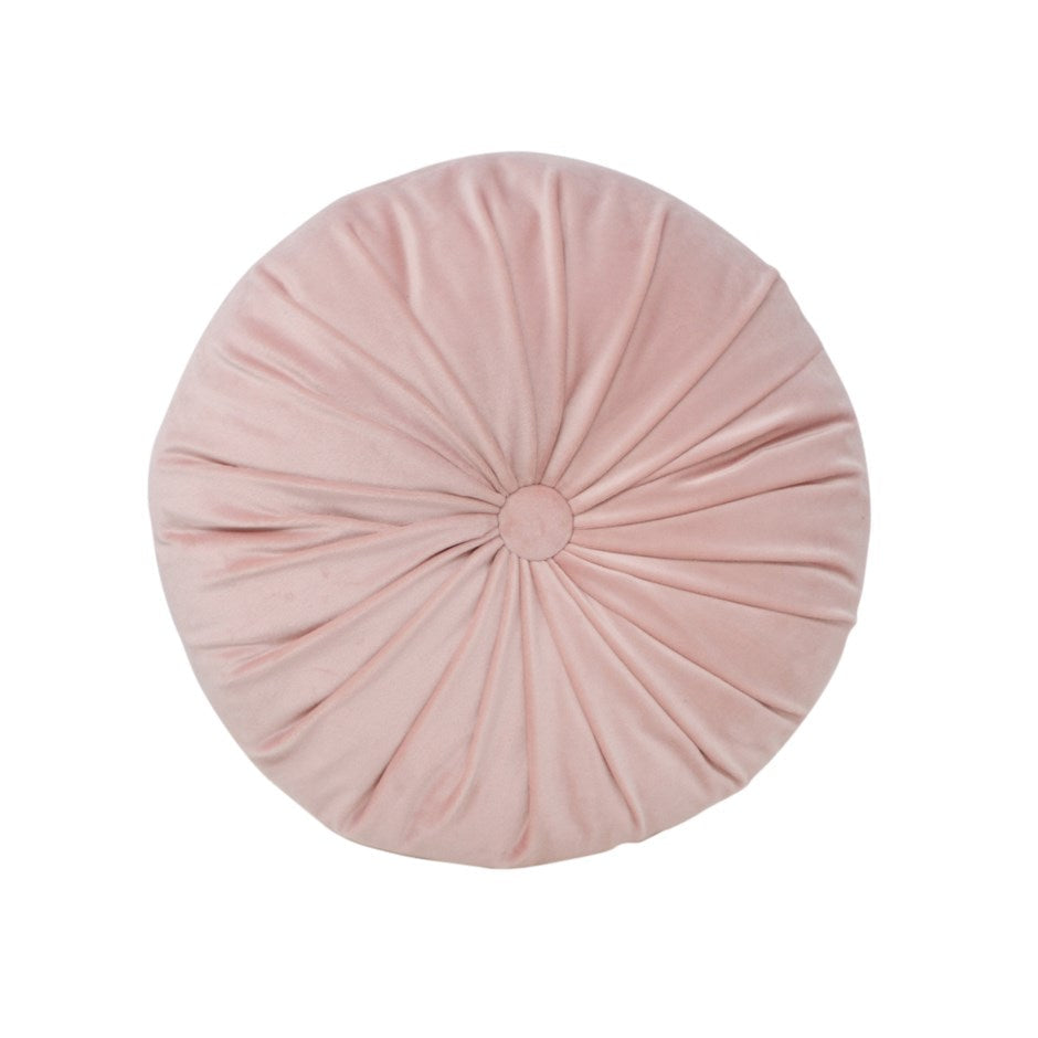 Coussin rond 15 po rose – Lecompte maison et style de vie