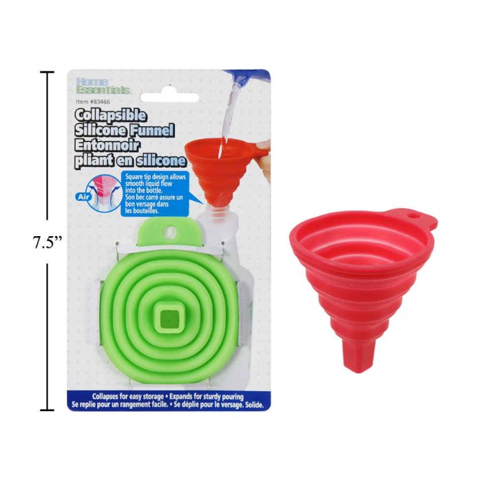 Entonnoir en silicone rétractable – Lecompte maison et style de vie