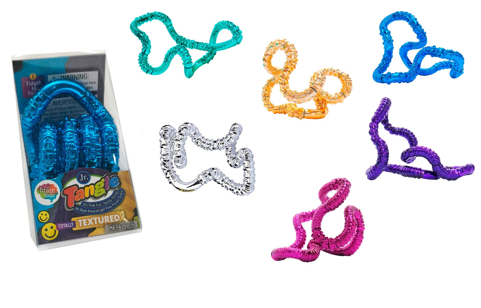 Jeu anti-stress Tangle Jr. métallique texturé – Lecompte maison et ...